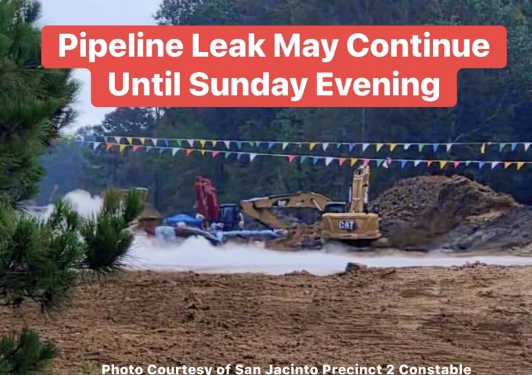 ONEOK Issues Updates on San Jacinto Pipeline Leak – Huntsville Happens